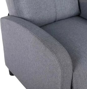 LuxuryForm DESIGN Televizní křeslo RUFO s polohováním - šedé