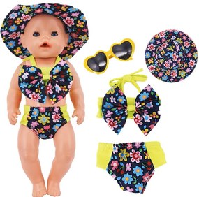 Doplňky (na pláž/na doma/na dovolenou) pro panenku Baby Born či American Girl Varianta: xm340bw617 set plavky