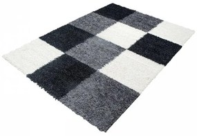 Vopi | Kusový koberec Life Shaggy 1501 black - 120 x 170 cm