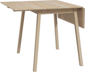 HOMCOM Rozkládací jídelní stůl Kuchyňský stůl pro 2-4 osoby ze dřeva 110 x 86 x 75 cm ideální do malých místností v přírodní barvě