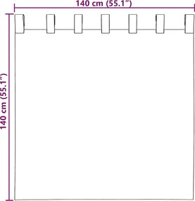 vidaXL Voálové záclony s tyčovými kapsami 2 ks [4102171] Barva: Bílá