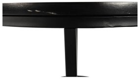 Konferenční stolek, černý mramor/černý kov, GAGIN
