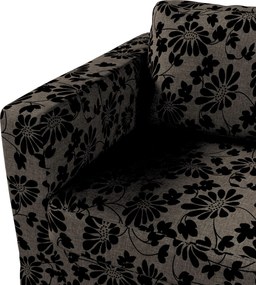 Potah na pohovku IKEA  Karlstad 3-místná, nerozkládací, dlouhý barva hnědá látka pletený vzor, vzorované