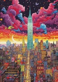 ART PUZZLE Puzzle WOWO Series: Barevný New York / 1000 dílků / 68 x 48