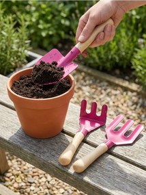 Sinsay - Sada zahradního nářadí 3 pack - růžová