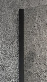 Gelco VARIO BLACK sprchová zástěna 130 x 200 cm jednodílná k instalaci ke stěně černá sklo matné GX1413GX1014