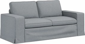 Set pohovek 2 ks Světle šedá textil 3407544