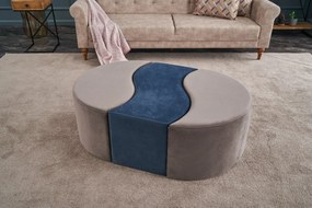 Atelier del Sofa Taburet Alya Puf - Mink, Blue, Norková, Modrá