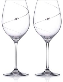 Diamante univerzální sklenice na víno Silhouette City s kamínky Swarovski 470 ml 2KS