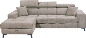 XXXLutz ROHOVÁ SEDAČKA, textil, šedavě hnědá MID.YOU - Sedací soupravy - 002220047407