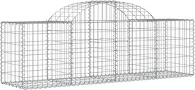 Klenuté gabionové koše 30 ks 200x50x60/80 cm pozinkované železo 3146295