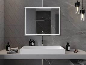 Mexen Taco osvětlené koupelnové zrcadlo 100 x 80 cm, LED 6000K, proti zamlžení - 9805-100-080-611-00