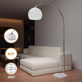 88966 Jago Stojací oblouková lampa bílá, 145 - 220 cm