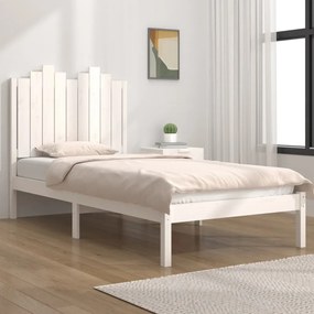 vidaXL Rám postele masivní borovice 100 x 200 cm [3103771] Barva: Bílá