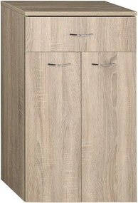 Aqualine Aqualine, ZOJA/KERAMIA FRESH skříňka spodní se zásuvkou 50x78x29cm, dub platin, 50315