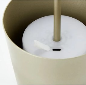 Brilliant G90939/16  Venkovní AKU stolní lampa KAAMI zlatá USB-C