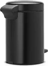 Brabantia Newicon Pedálový odpadkový koš 3 L černá matná / průměr 16.8