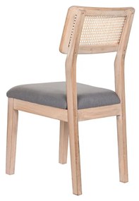 DKD Home Decor Tmavě šedá jídelní židle s polyesterovým potahem (46 x 53 x 90 cm)