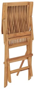 Skládací zahradní židle 8 ks masivní teakové dřevo - Default Title