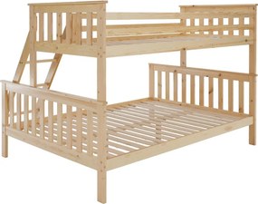 Patrová rozložitelná postel 90/140x200, přírodní, LUINI Kondela 0000235839