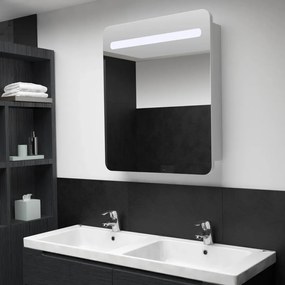 Led Koupelnová Skříňka Se Zrcadlem 68 X 9 X 80 Cm