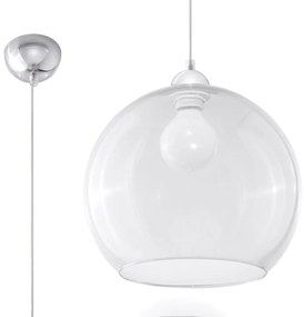 Závěsné svítidlo Ball, 1x transparentní skleněné stínítko