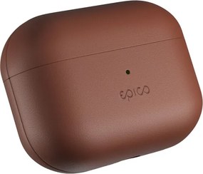 iWant Airpods Pro 3 kožené pouzdro hnědé Hnědá