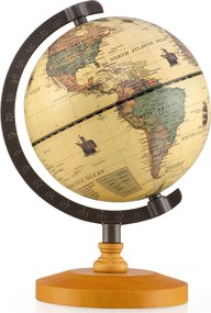 Costway Ø14 cm glóbus s kovovým stojánkem vzdělávací/geografický studentský