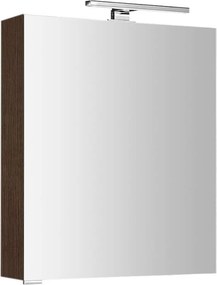Sapho Mirró - Zrcadlová skříňka s LED osvětlením 60x70x16 cm, P/L, borovice rustik MC060-0016