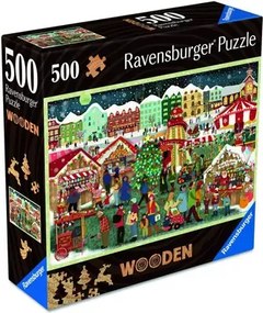 Ravensburger Dřevěné puzzle Kouzlo Vánoc / 500 dílků / od 14 let