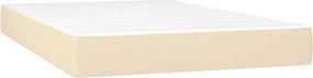 Box spring postel s matrací krémová 120x200 cm textil 3140606