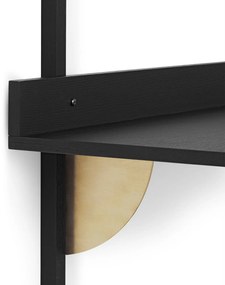 FERM LIVING Nástěnný stůl Sector Desk, Black, Černá