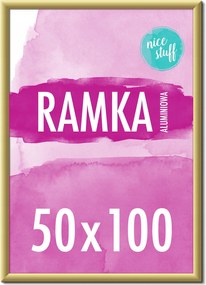 Rámeček Na Fotografie 50x100 Rámečky Na Fotografie 100x50 zlatý hliníkový
