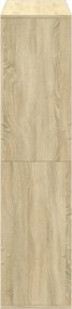Knihovna dub sonoma 100 x 33 x 135 cm kompozitní dřevo 3309386