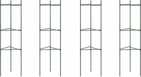 Podpěrné klece pro rajčata 4 ks 116 cm ocel a PP 3281483