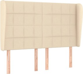 Box spring postel s matrací krémová 140x200 cm textil 3127970