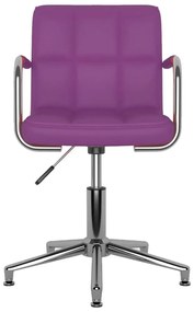 Petromila Otočné jídelní židle 2 ks fialové umělá kůže