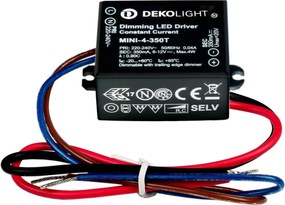 IMPR 872132 Deko-Light LED-napájení MINI, DIM, CC, MINI-4-350T/4W konstantní proud 350 mA IP65 stmívatelné 6-12V DC 2,10-4,00 W