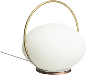 Bílá LED stmívatelná stolní lampa (výška 19 cm) Orbit – UMAGE