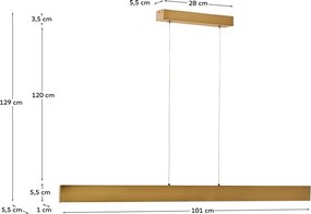 LED závěsné svítidlo ve zlaté barvě s kovovým stínidlem Boadella – Kave Home