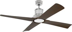 FARO WINCHE 33482W 50“ chrom/tmavé dřevo Reverzní stropní ventilátor WiZ