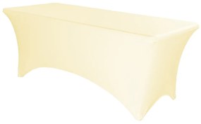 Elastický potah EXTREME na skládací stůl 180-183x76 cm VÍCE BAREV Barva ubrusu: KRÉMOVÁ / IVORY