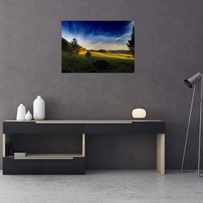 Skleněný obraz - Horská louka (70x50 cm)