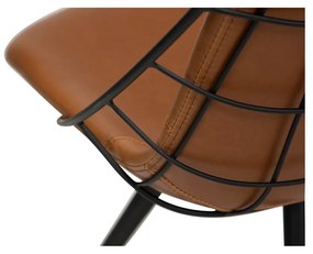 Hnědá jídelní židle z imitace kůže DAN-FORM Denmark Sway
