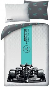 Ložní povlečení Mercedes-AMG Petronas Formula One Team - 100% bavlna - 70 x 90 cm + 140 x 200 cm