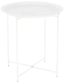 Příruční stolek s odnímatelnou tácem, bílá, Tempo Kondela RENDER