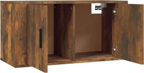2dílný set TV skříněk kouřový dub kompozitní dřevo 3188411