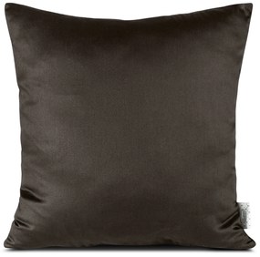 SATÉNOVÝ POVLAK NA POLŠTÁŘ DINA 40X40 CM HNĚDÁ