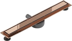 Mexen Flat 360° M13 sprchový žlab 2v1, 50 cm, růžové zlato, 1610050-40