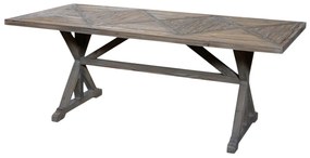 Francouzský jídelní stůl z recyklovaného dřeva Marseille - 200*90*77 cm